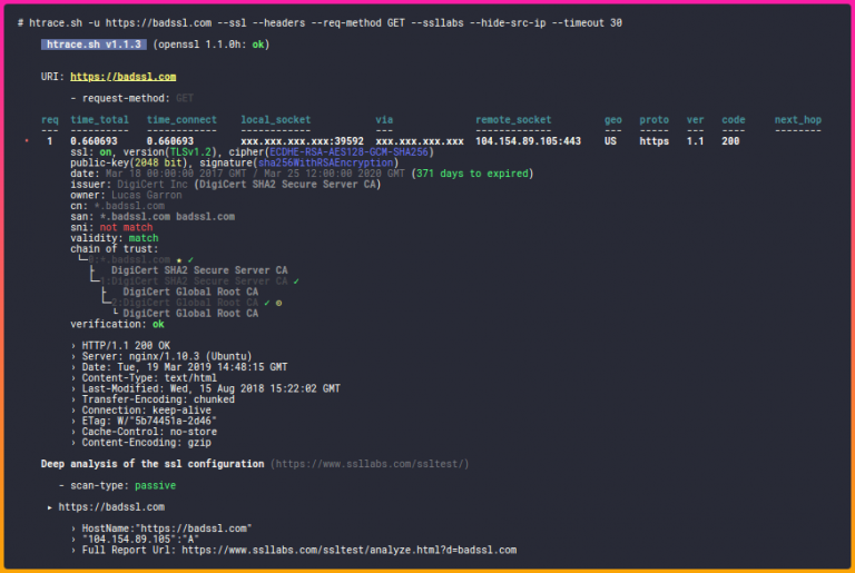 htrace.sh – HTTP/HTTPS troubleshooting and profiling tool - Leonid Mamchenkov